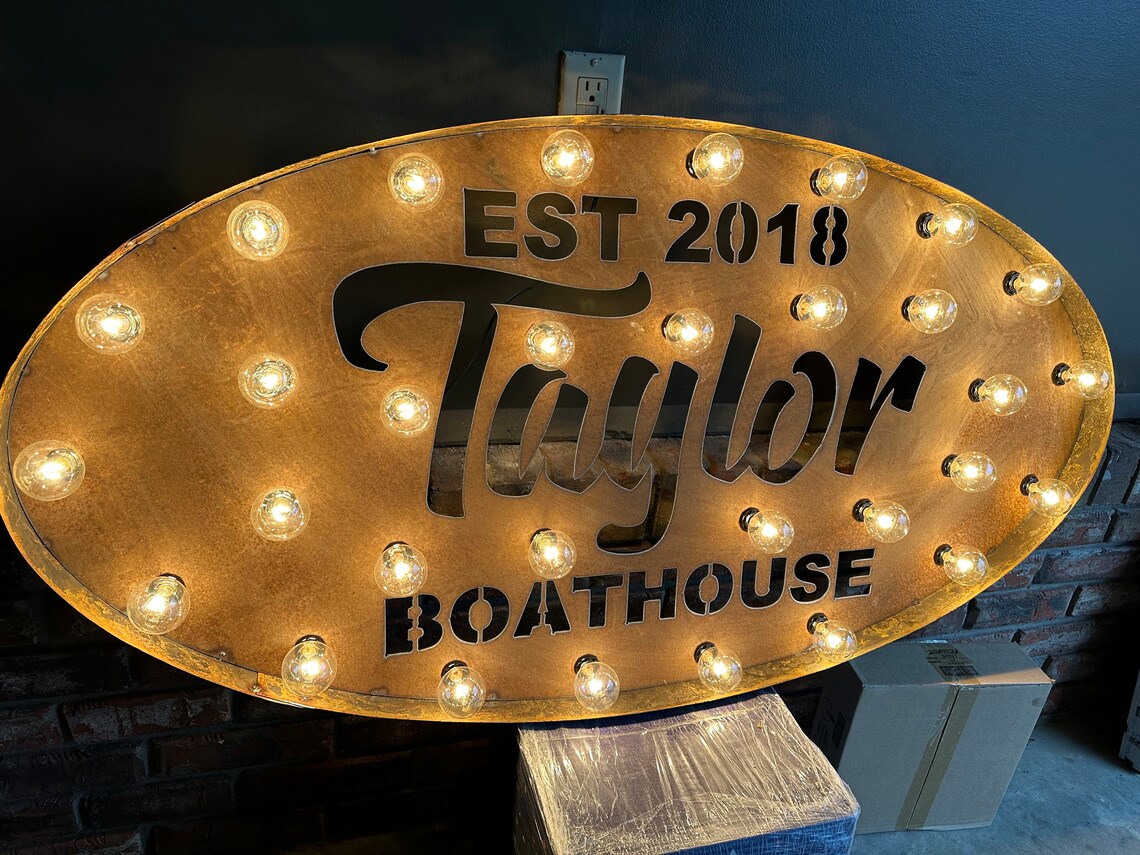 Custom Lighted Marquee Signs and Letters - Etsy