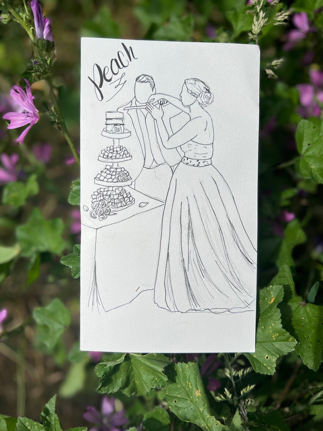 Personalised Outline Portraits by Crafty Carter Cards - Etsy