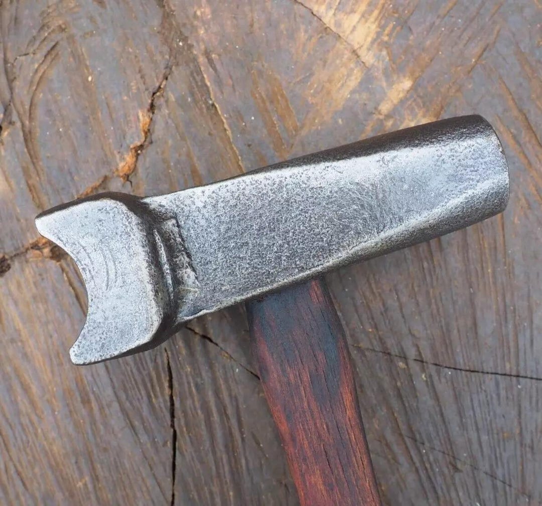 Smooth 1 1/4" Blacksmith Top Swage "plumb" Hammer Anvil Block Antique ...