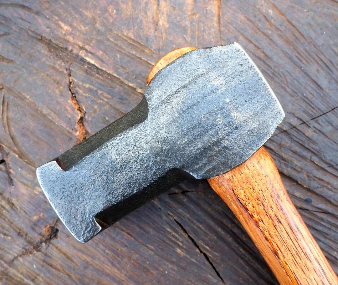Wow 4lb Blacksmith "colin Fung" Dog Head Hammer Anvil Knife Blade Saw ...