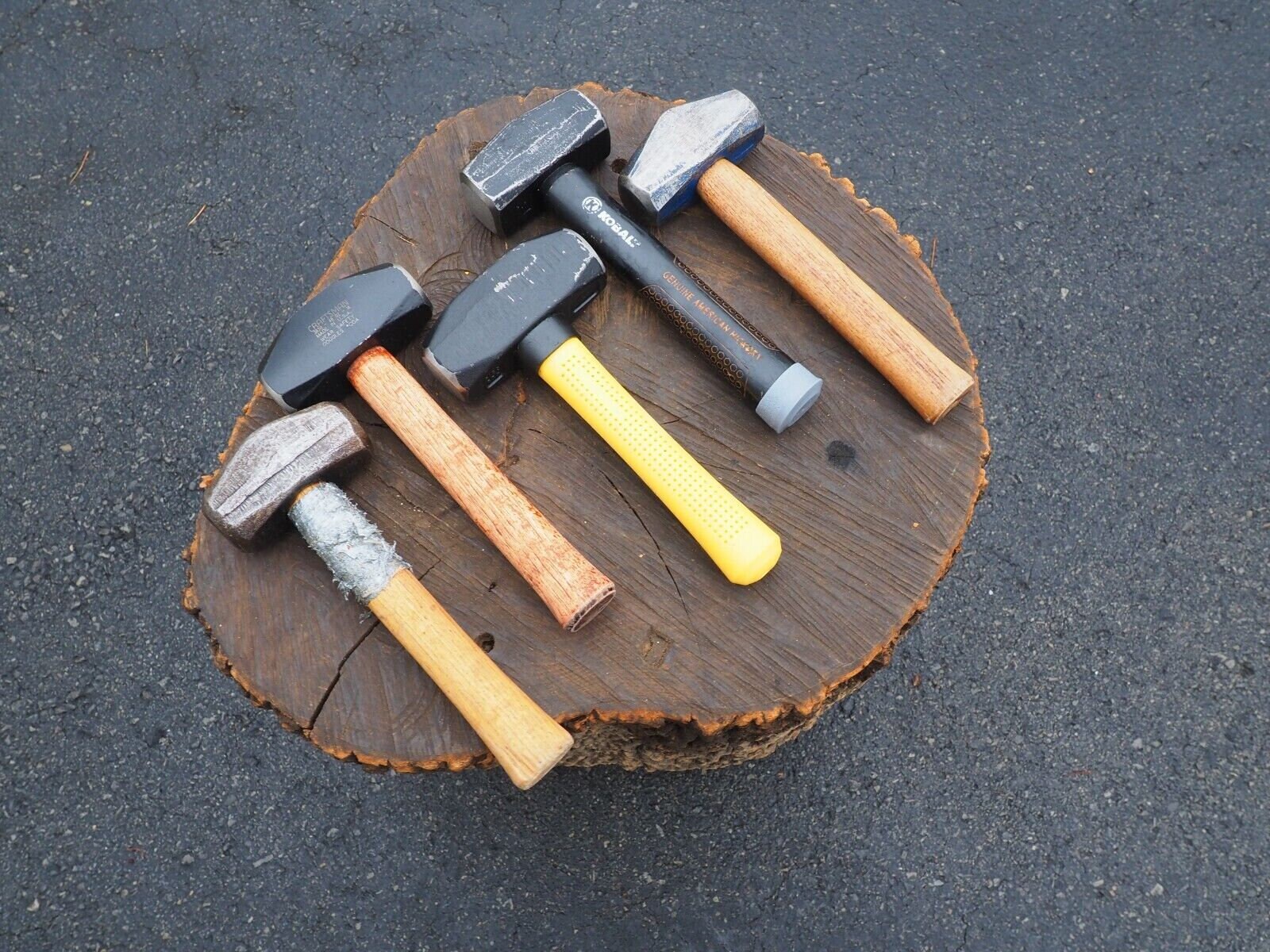 5X Vintage Blacksmith HAMMER LOT Anvil Forging Bladesmith Tool Antique ...