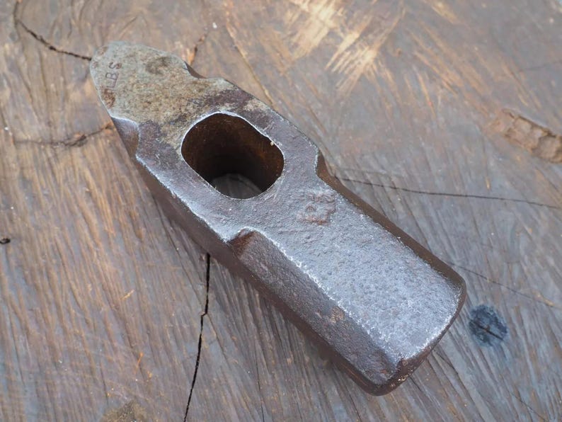 Crisp 7lb British Military broad Arrow Blacksmith Straight Pein Hammer ...