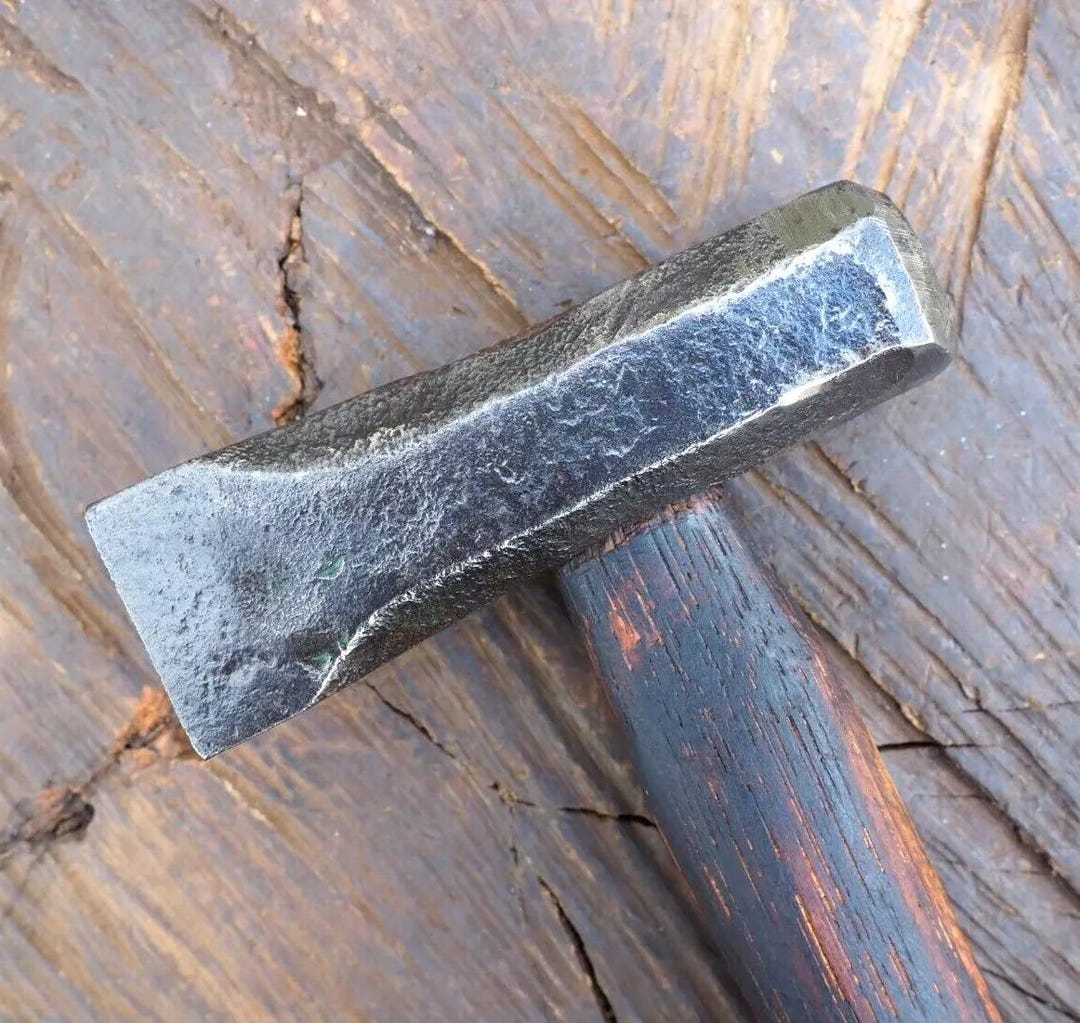 Stout 1 1/4" Blacksmith Square "set" Hammer ANVIL Forging Blade Knife ...