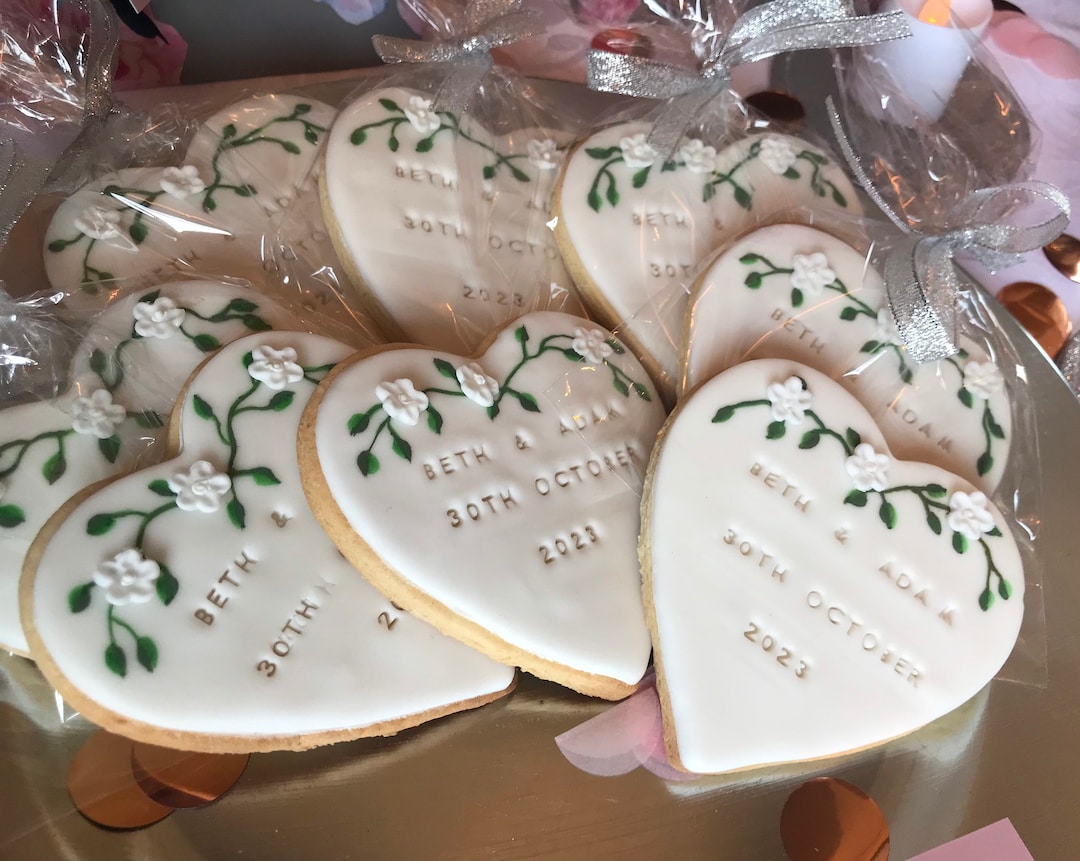 20 Large Elegant Wedding Favour Cookies. - Etsy