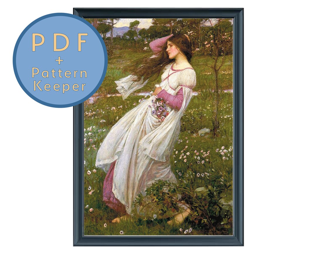 Windswept Cross Stitch Pattern PDF Full Coverage Pattern Keeper Saga ...