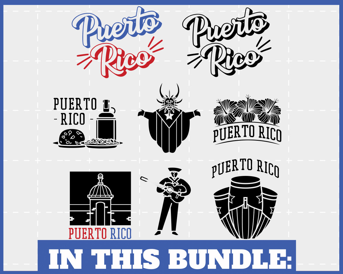 Puerto Rico Bundle Svg Taino Svg Puerto Rico Svg Garita - Etsy
