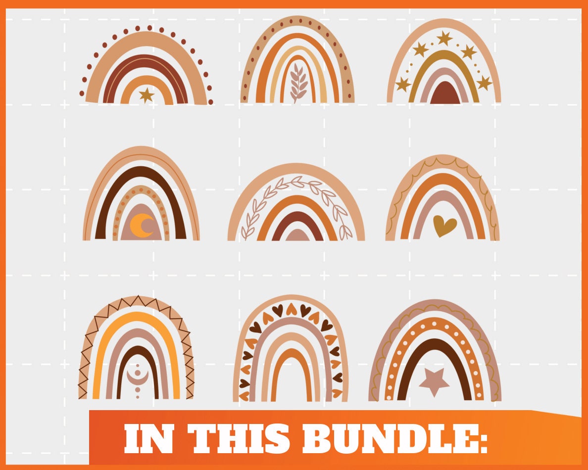 Boho Rainbow Svg Boho Rainbow Svg Bundle Boho Rainbow - Etsy