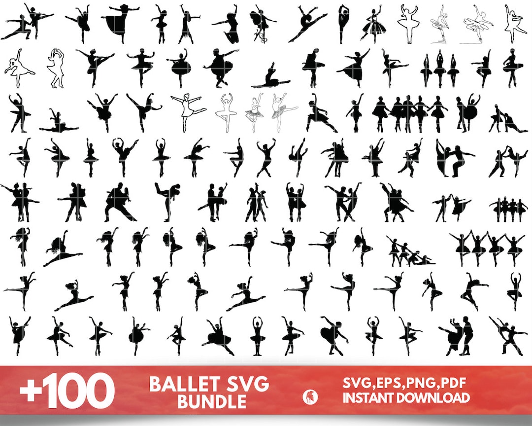 Ballet SVG Bundle - Ballet PNG Bundle - Ballet Clipart - Ballet SVG Cut ...