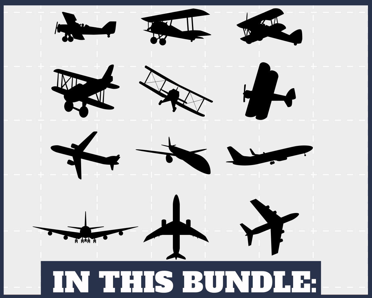 Airplane Svg/ Biplane SVG/ War Plane Svg/military Plane/ Airplane ...