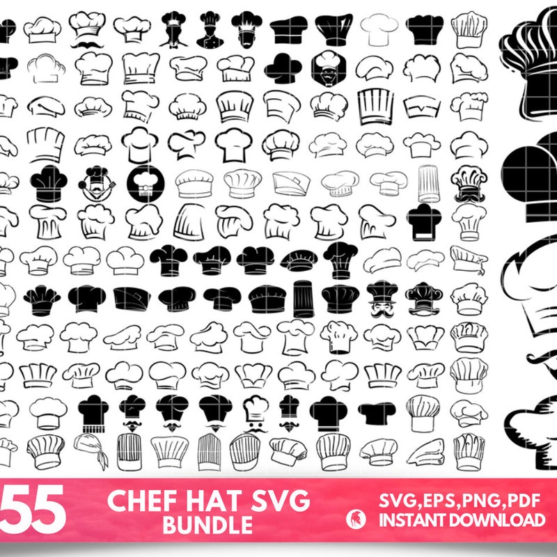 Chef Hat Svg - Etsy