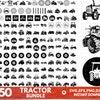 Tractor SVG. Tractor Clipart. Farm Machine Files for Cricut. Farmer SVG ...