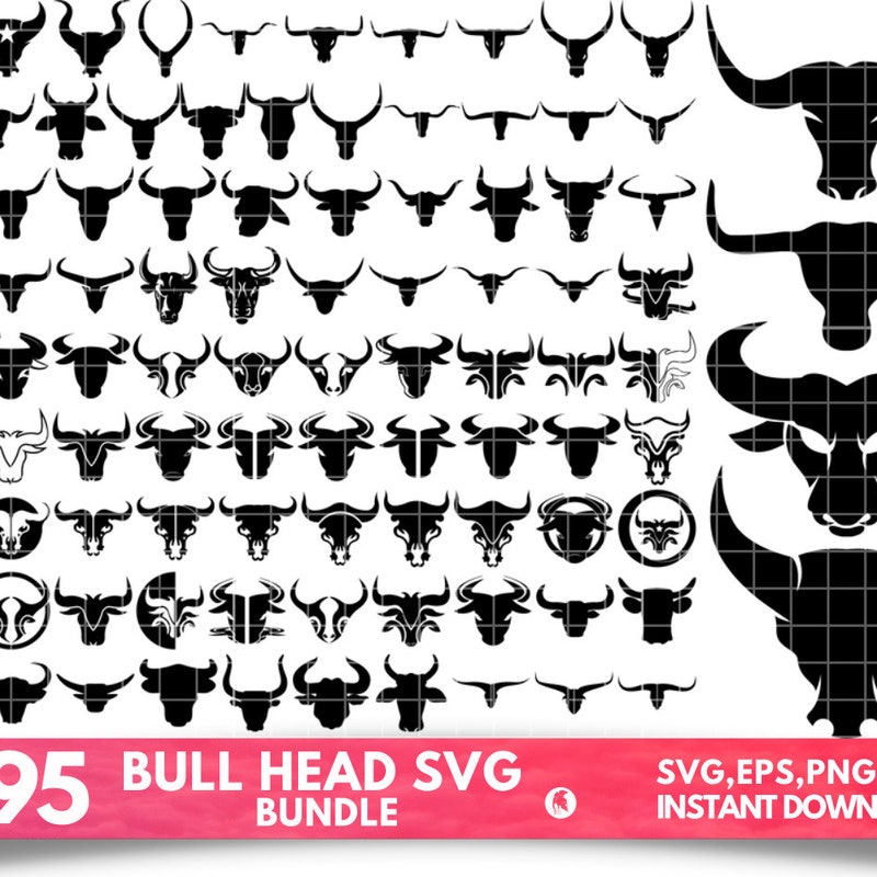 Bull Big Horns - Etsy UK