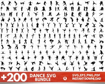Dance Svg Bundle, Dance Svg, Dance Team Svg, Dancers Team Svg, Dance ...