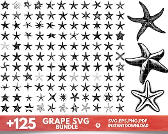 Starfish SVG, Starfish Cricut, Starfish Cut Files, Starfish Silhouette ...