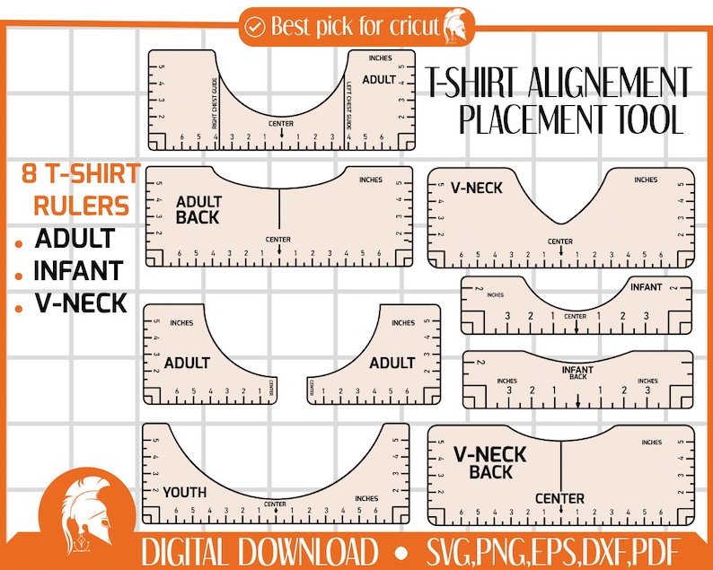 Tshirt Ruler Big Svg Bundle, Tshirt Alignment Tool Svg, Tshirt ...