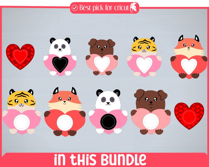 10 Valentine's Day Candy Dome Svg Bundle, Valentine Candy Dome Svg ...
