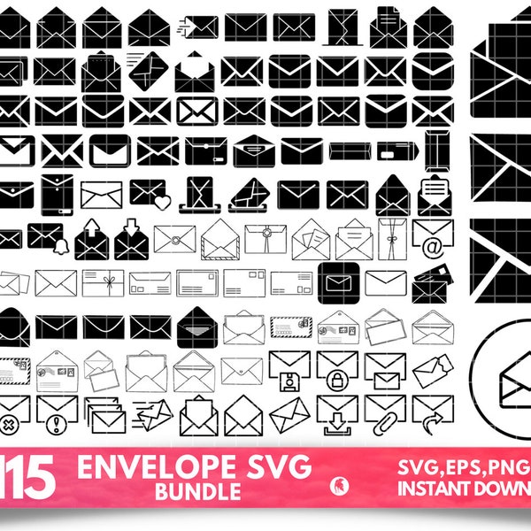 Envelope Svg File - Etsy