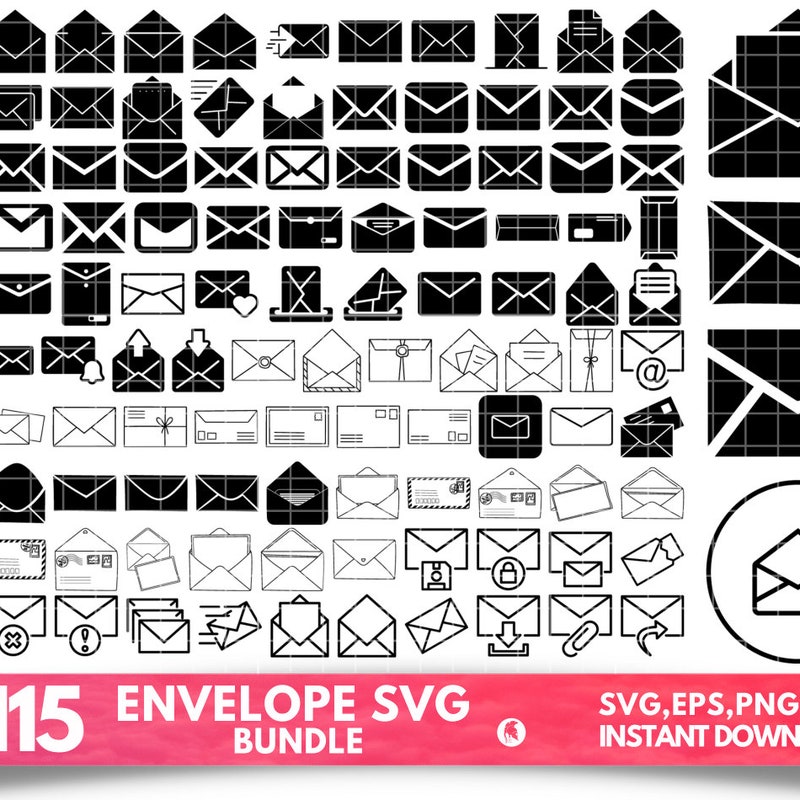Envelope Svg File - Etsy