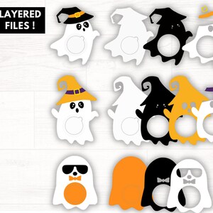 Halloween Candy Dome SVG Bundle, Ghost Candy Dome Svg, Candy Ornaments ...