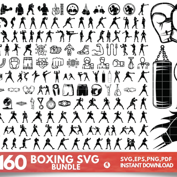 Boxing Svg - Etsy
