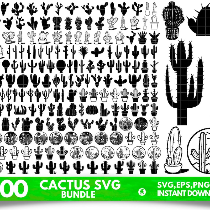 Cactus Png Silhouette - Etsy
