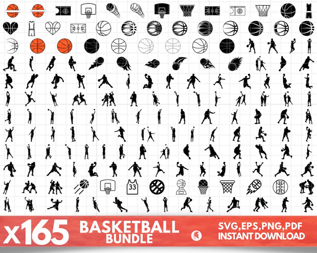 Basketball SVG Bundle, Basketball PNG Bundle, Basketball Clipart ...