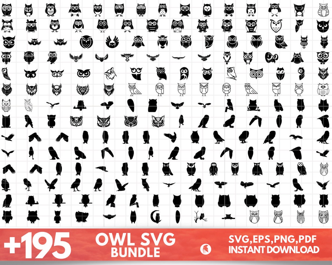 Owl SVG Bundle, Birds SVG Bundle, Owl Cut File, Owl Clipart, Owl Svg ...
