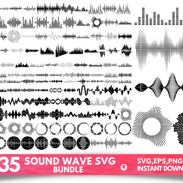 Wave File Png Svg - Etsy