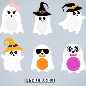 Halloween Candy Dome SVG Bundle, Ghost Candy Dome Svg, Candy Ornaments ...