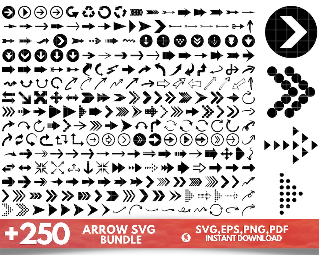 ARROW SVG, Arrow Svg Bundle, Arrows Svg, Arrow Cut File, Arrow Cricut ...