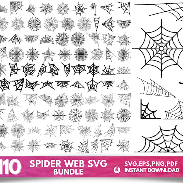 Spider Web Svg - Etsy