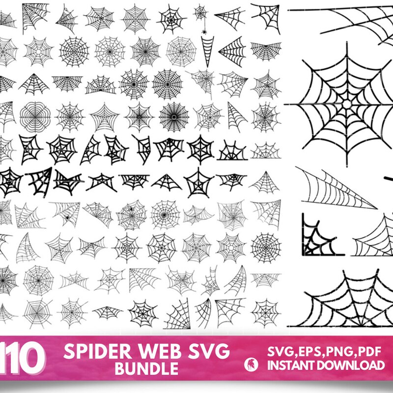 Spider Web Svg - Etsy
