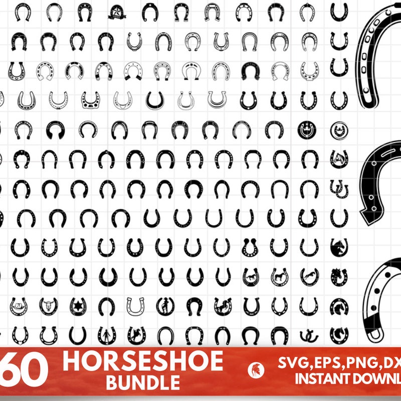 Horseshoe Svg - Etsy