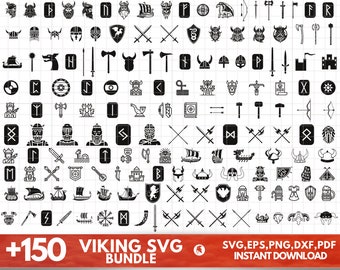 Viking SVG Bundle - Viking PNG Bundle - Viking Clipart - Viking SVG Cut ...