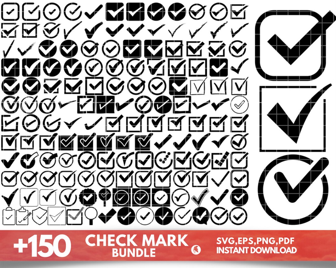 Check Mark SVG, Check Box Svg, Checklist Svg, Check Mark Vector, Check ...