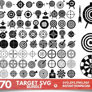 Target SVG, Bullseye SVG, Shooting Target SVG, Target Cricut, Clipart ...