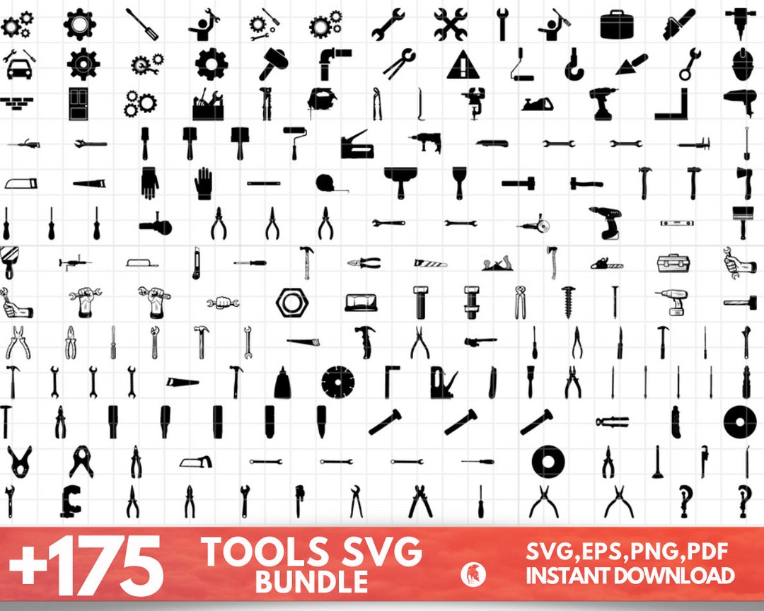 Tools Svg Bundle, Mechanic Tools Svg, Wrench Svg, Hand Tool Svg for ...