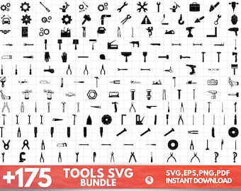 Tools Svg Bundle, Mechanic Tools Svg, Wrench Svg, Hand Tool Svg for ...