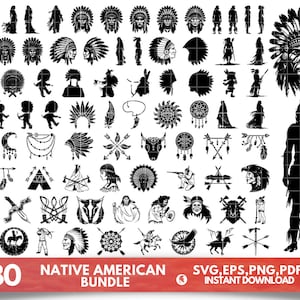 Native American Svg Bundle, Warriors Svg, Mandala Svg, American Indian ...