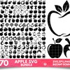 Apple Svg Bundle, Teacher Svg, School Svg, Teacher Life Svg, Apple ...