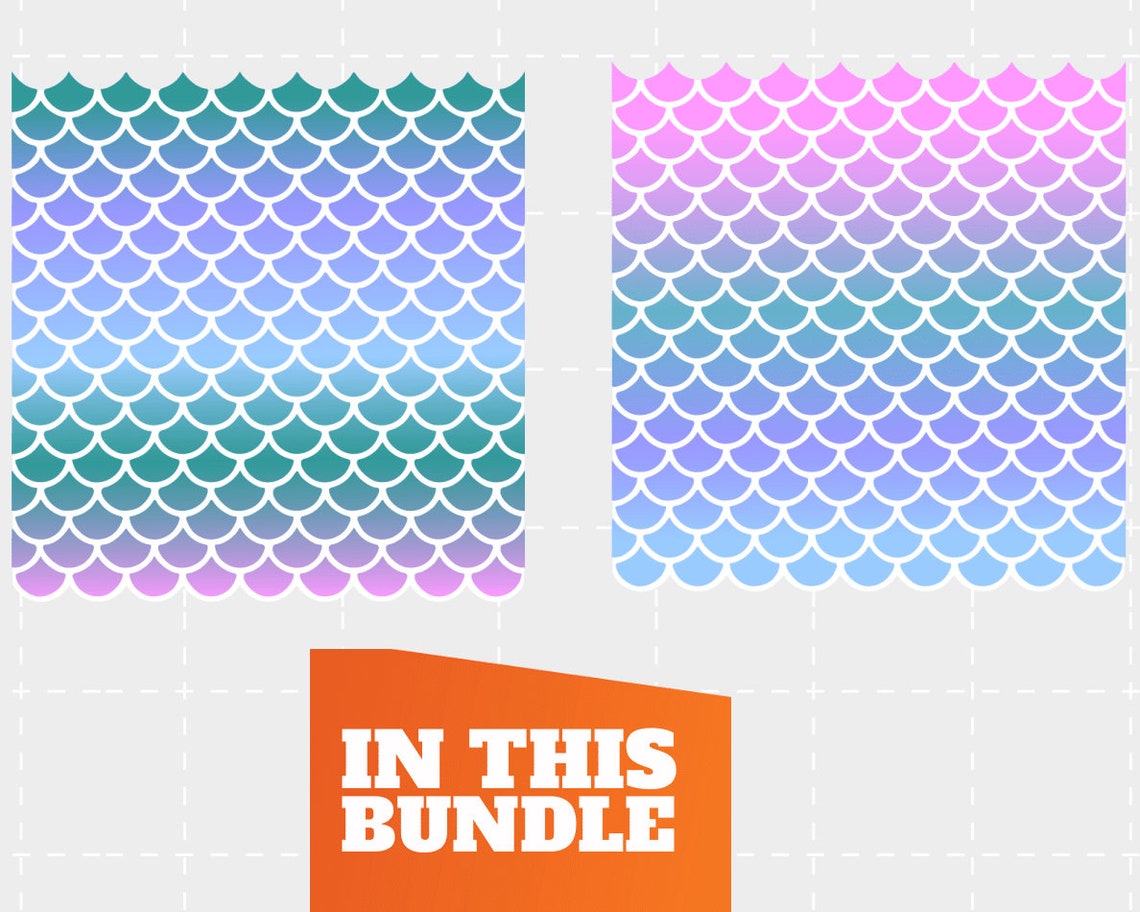 Mermaid Scales SVG Mermaid Cut File Pattern Mermaid | Etsy