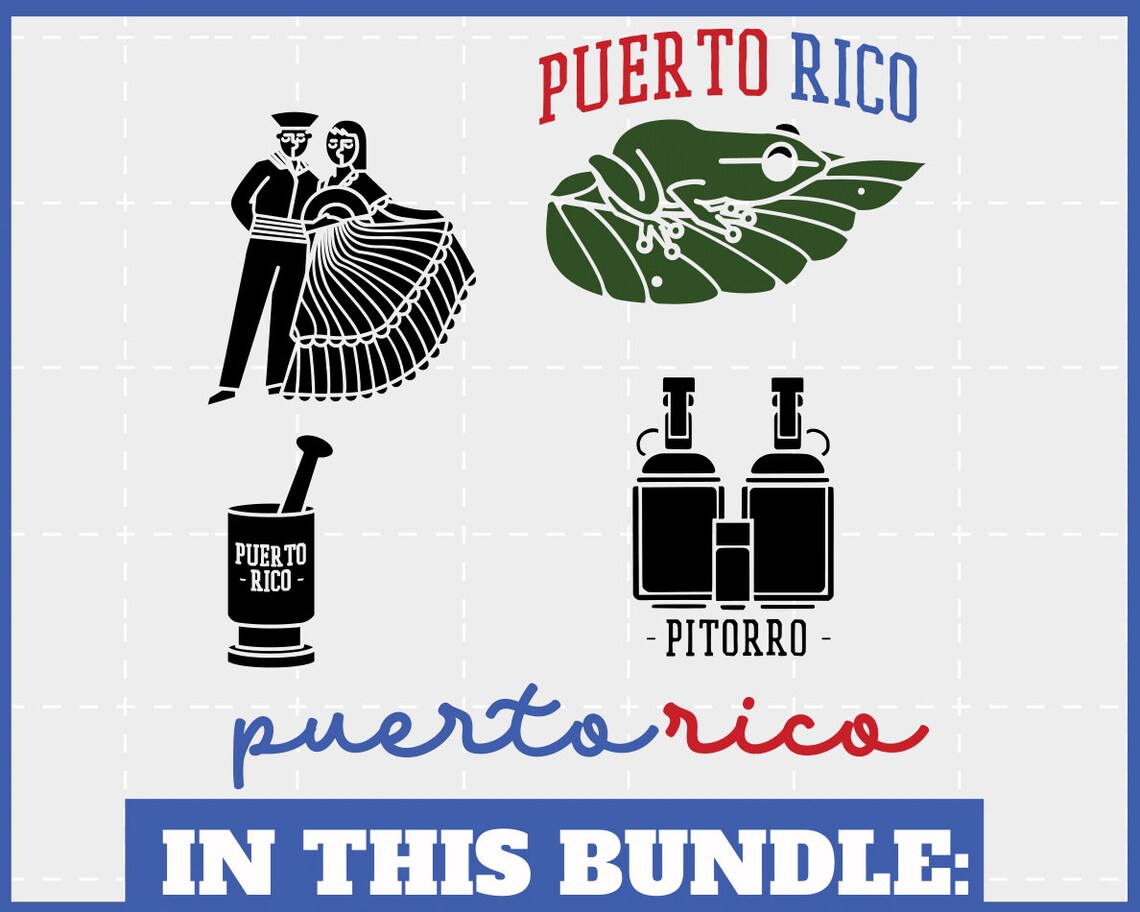 Puerto Rico Bundle Svg Taino Svg Puerto Rico Svg Garita - Etsy