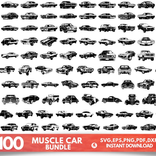 Muscle Car Print - Etsy