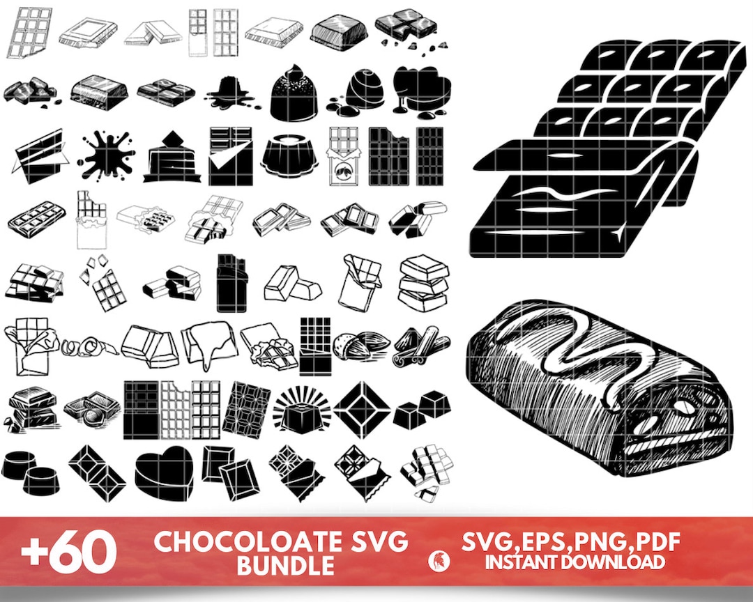 Chocolate SVG Bundle - Chocolate PNG Bundle - Chocolate Clipart ...