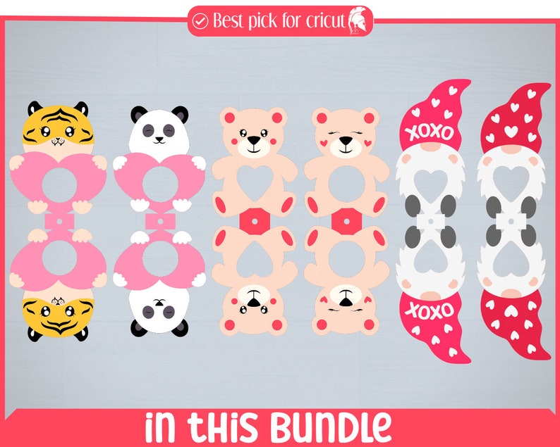 Valentine Lollipop Holder SVG Valentines Day Lollipop Holder - Etsy Canada