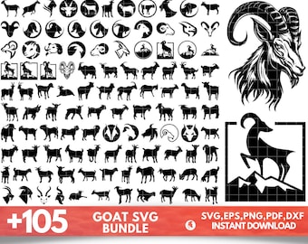 Goat SVG Bundle - Goat PNG Bundle - Goat Clipart - Goat SVG Cut Files ...