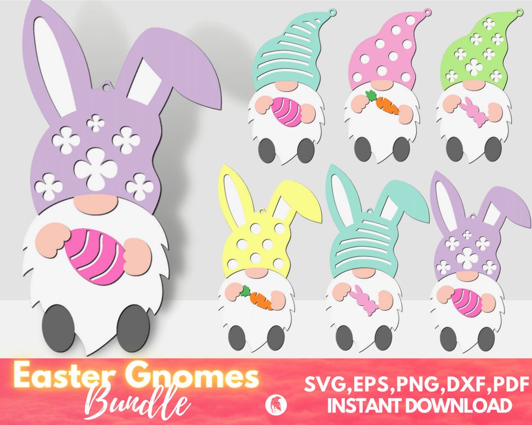 Easter Gnome Svg, Easter Gnomes Svg, Easter Gloworge Svg, Easter Svg ...