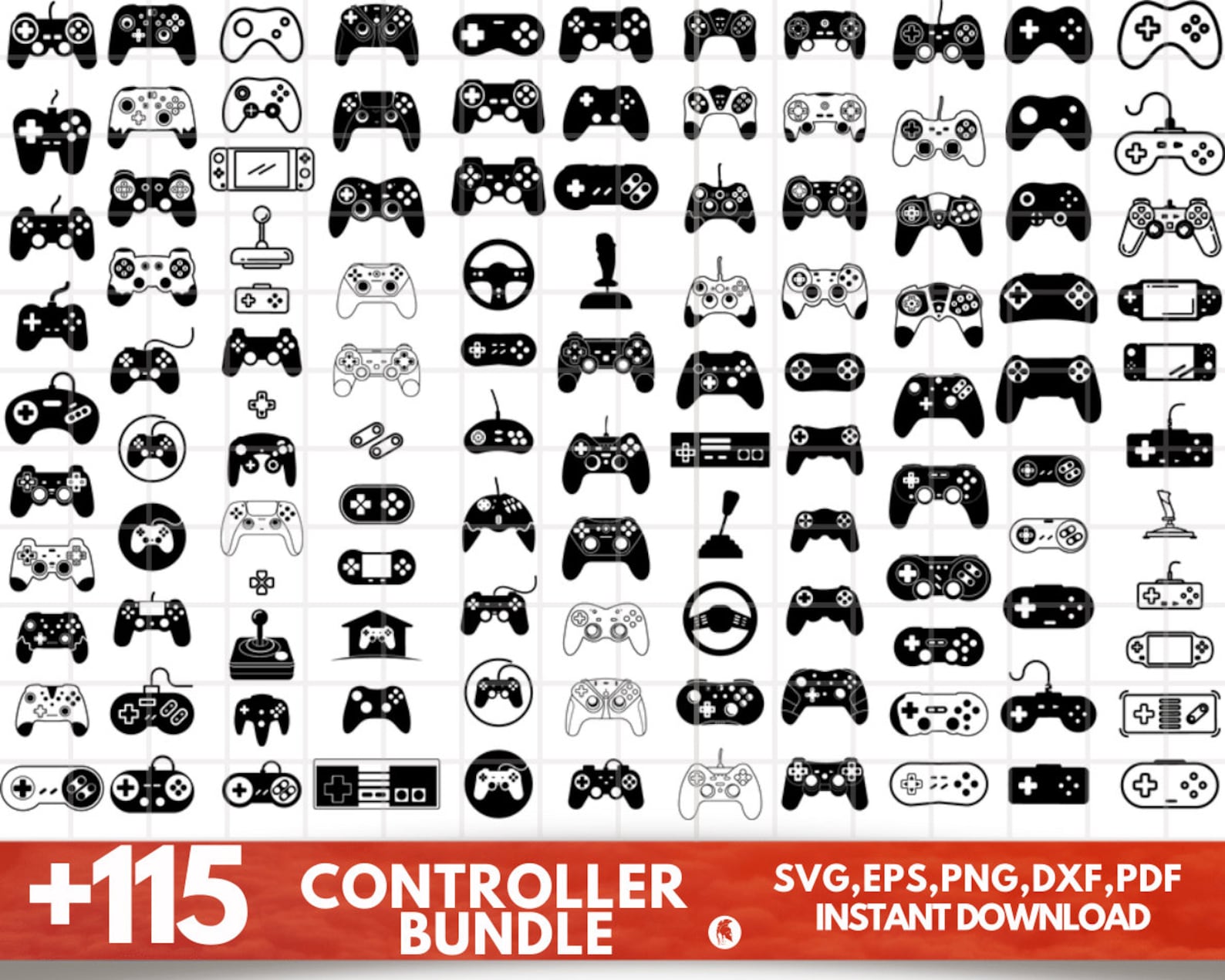 Game Controller SVG Bundle Game Controller PNG Bundle Game Controller ...