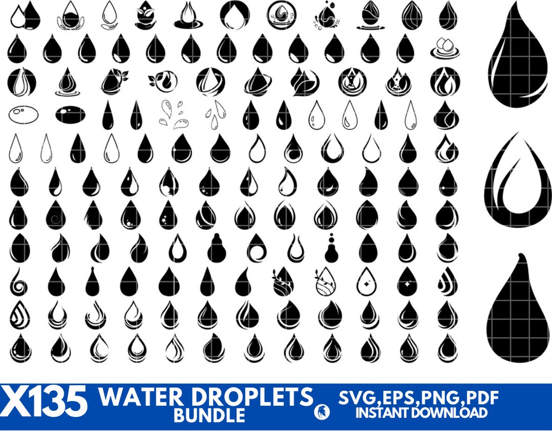 Water Droplet Svg, Water Drops Svg, Rain Drops Svg, Raining Svg, Rain ...