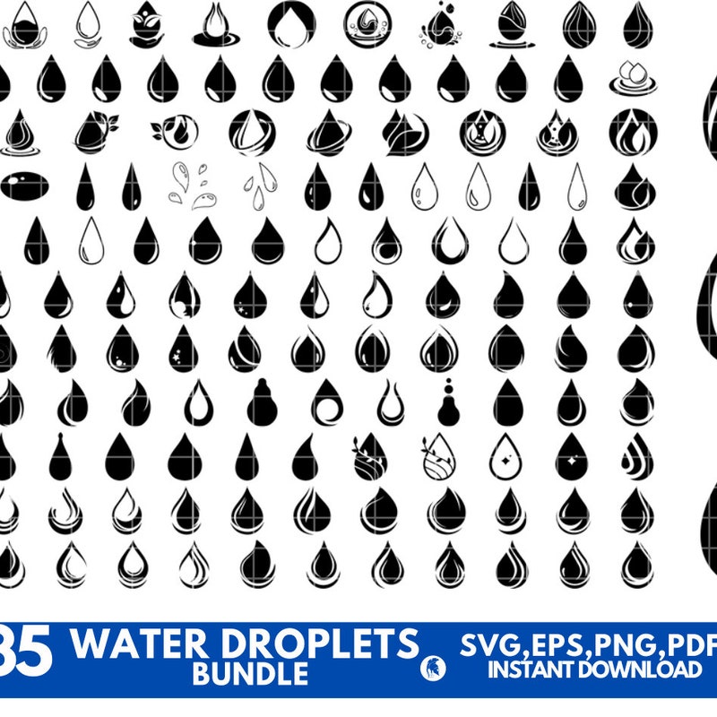 Tear Drop Vectors - Etsy
